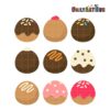 Donut Munchkins Clip Art Set – Daily Art Hub // Graphics, Alphabets & SVG