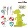Knights And Dragons Clip Art Set – Daily Art Hub // Graphics, Alphabets ...