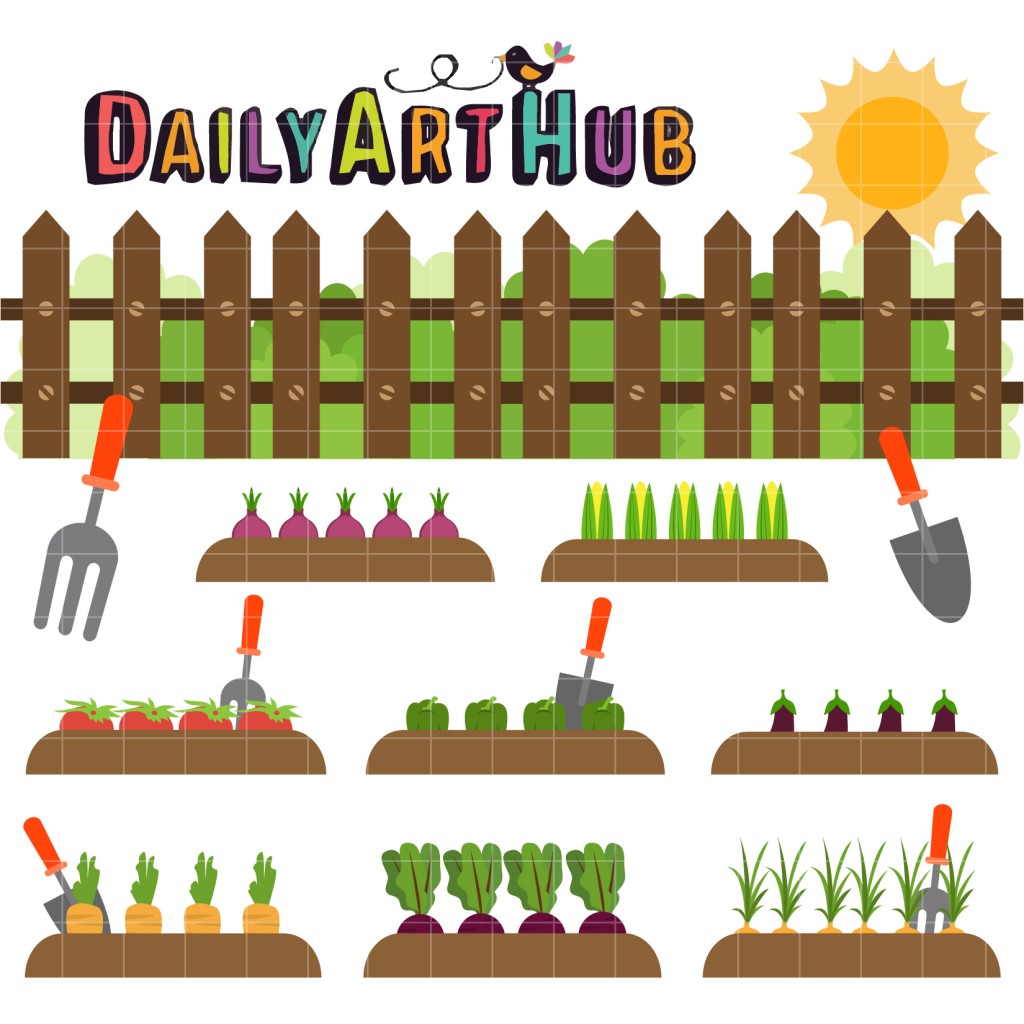 Vegetables Farm Clip Art Set – Daily Art Hub // Graphics, Alphabets & SVG
