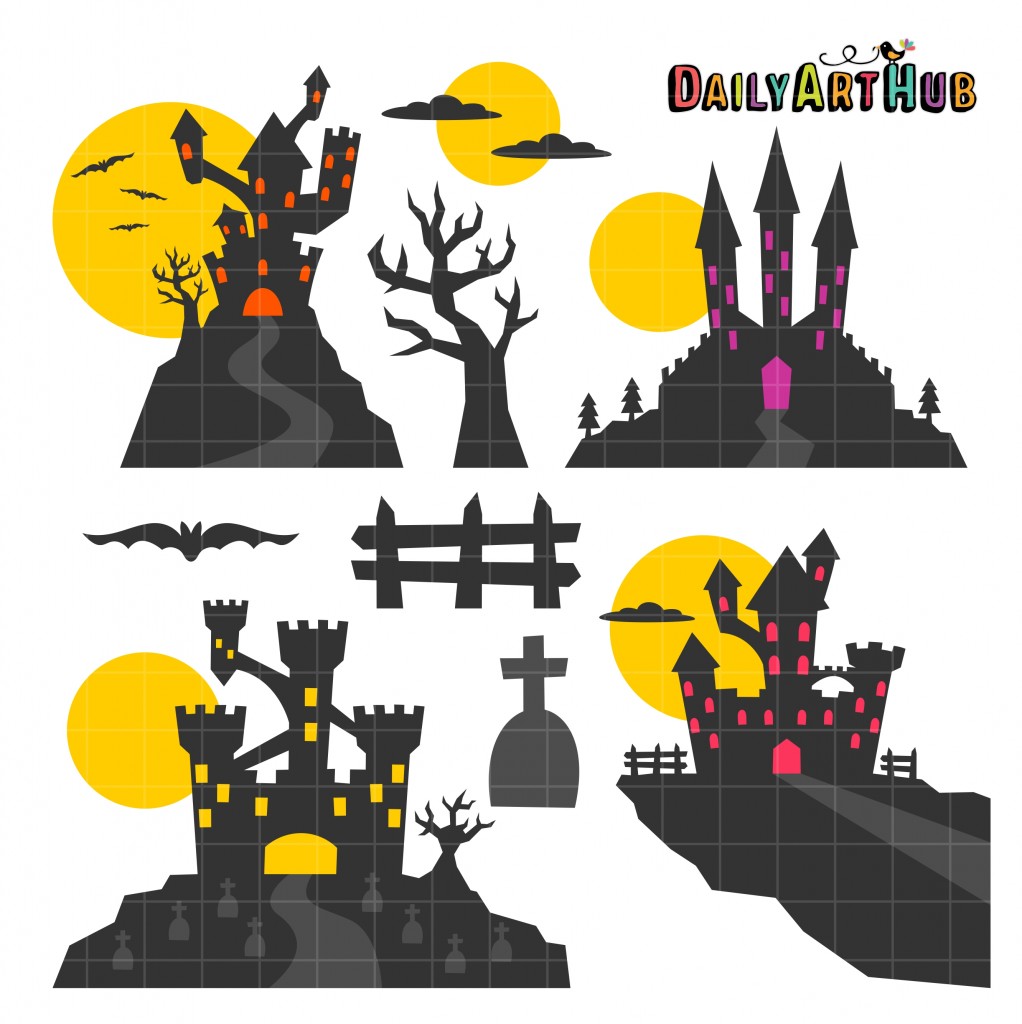 Spooky Castle Clip Art