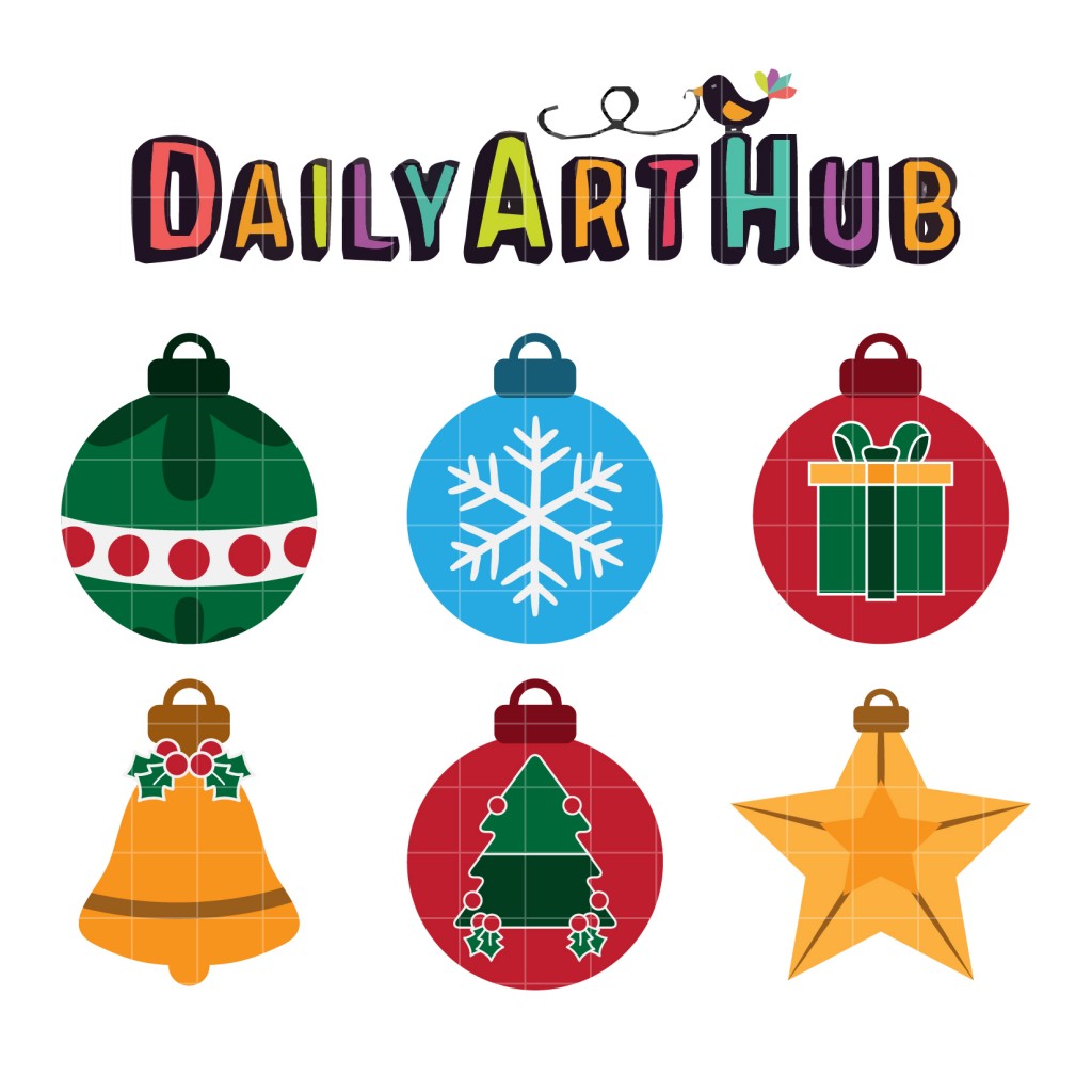Christmas Decorations Clip Art Set – Daily Art Hub // Graphics ...