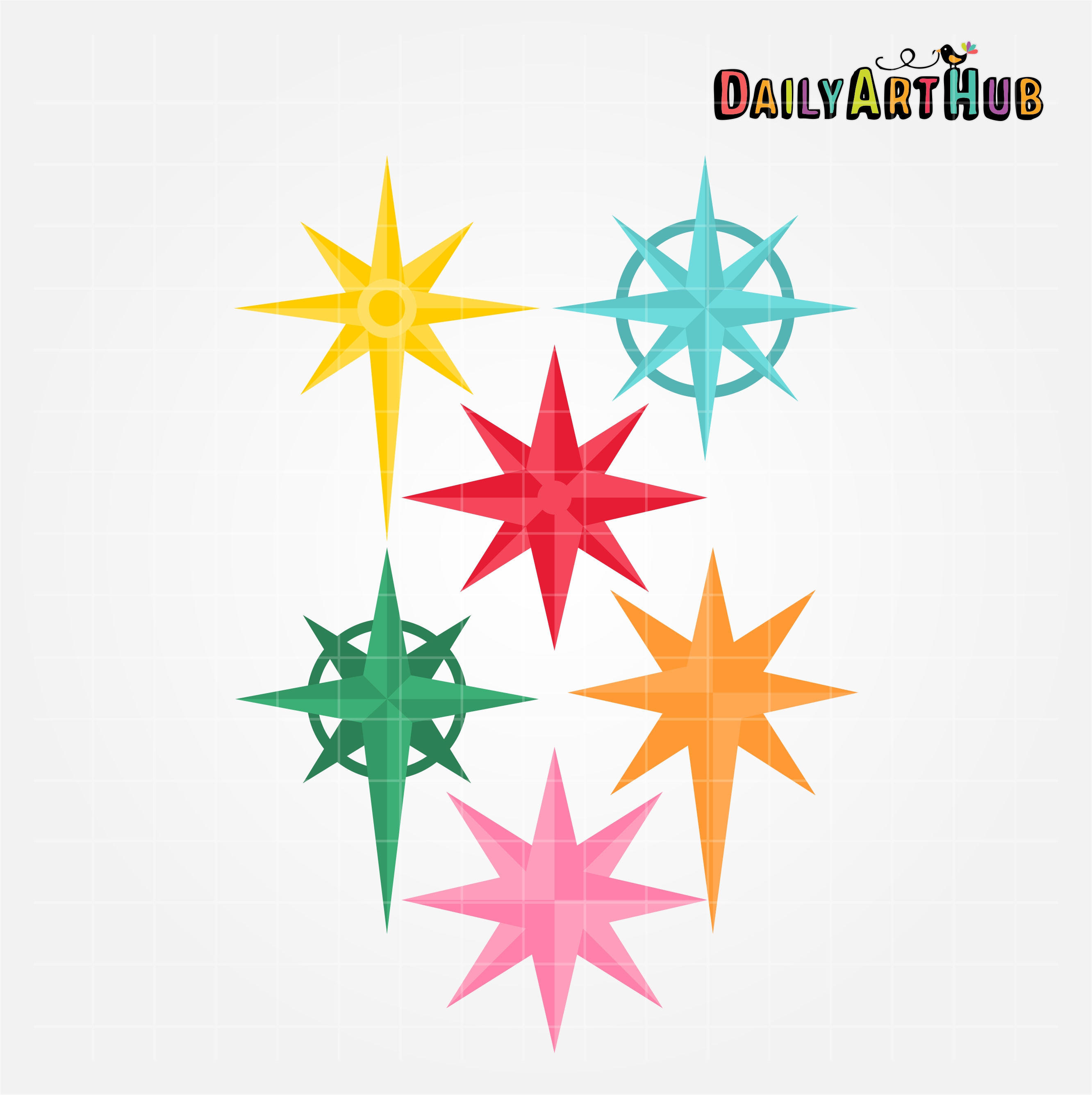 North Stars Clip Art Set – Daily Art Hub – Free Clip Art Everyday
