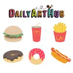 Fast Food Clip Art Set – Daily Art Hub // Graphics, Alphabets & SVG