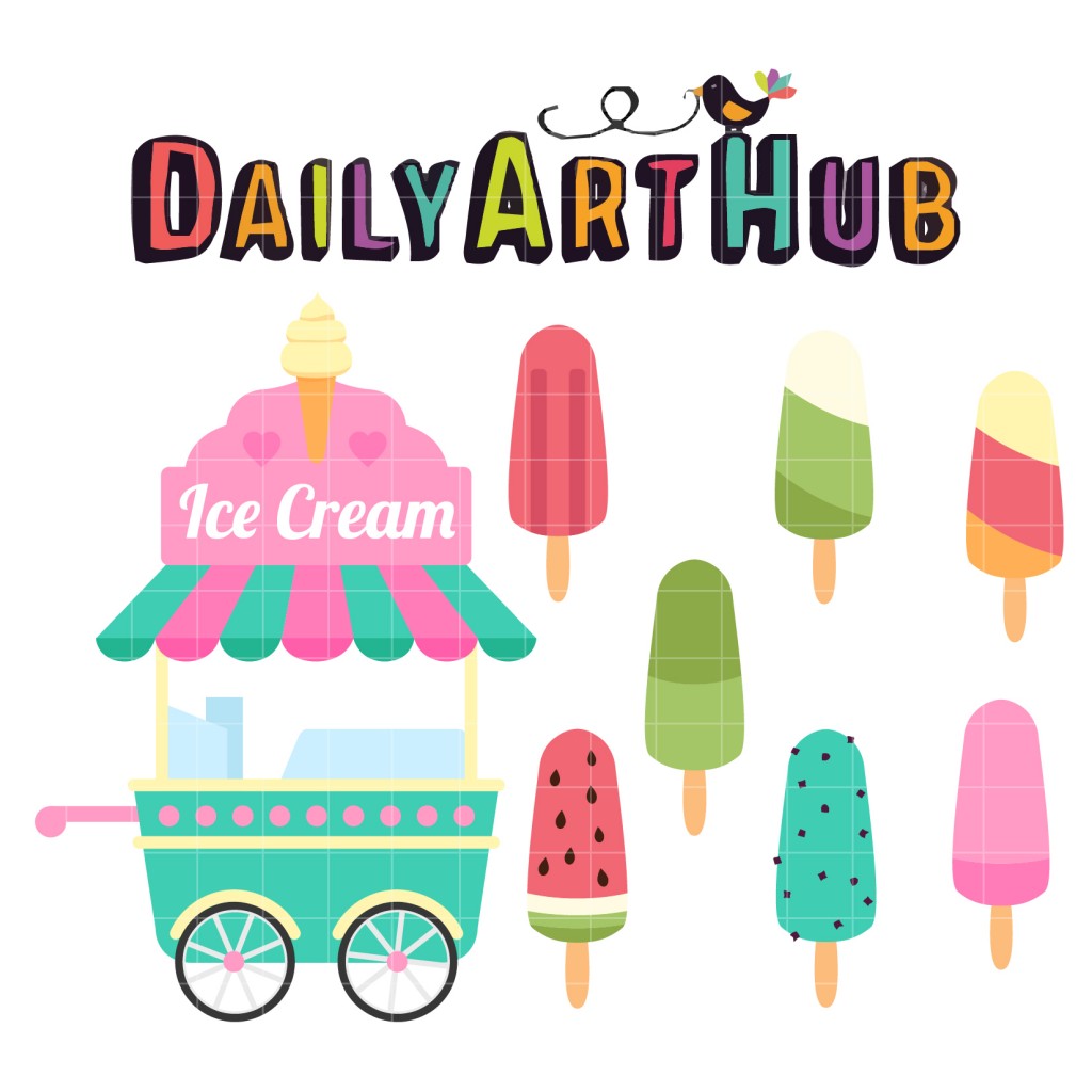 Ice Cream Clip Art Set – Daily Art Hub // Graphics, Alphabets & SVG