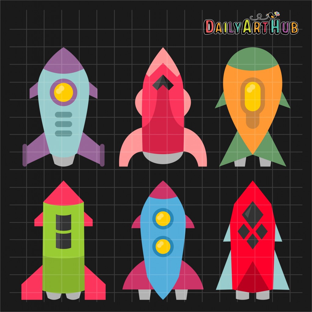 Rockets Run As One Clip Art