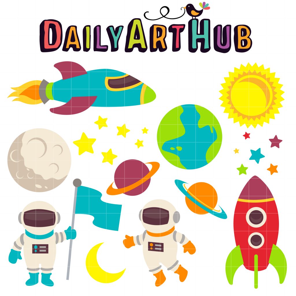 Space Adventure Clip Art Set – Daily Art Hub // Graphics, Alphabets & SVG