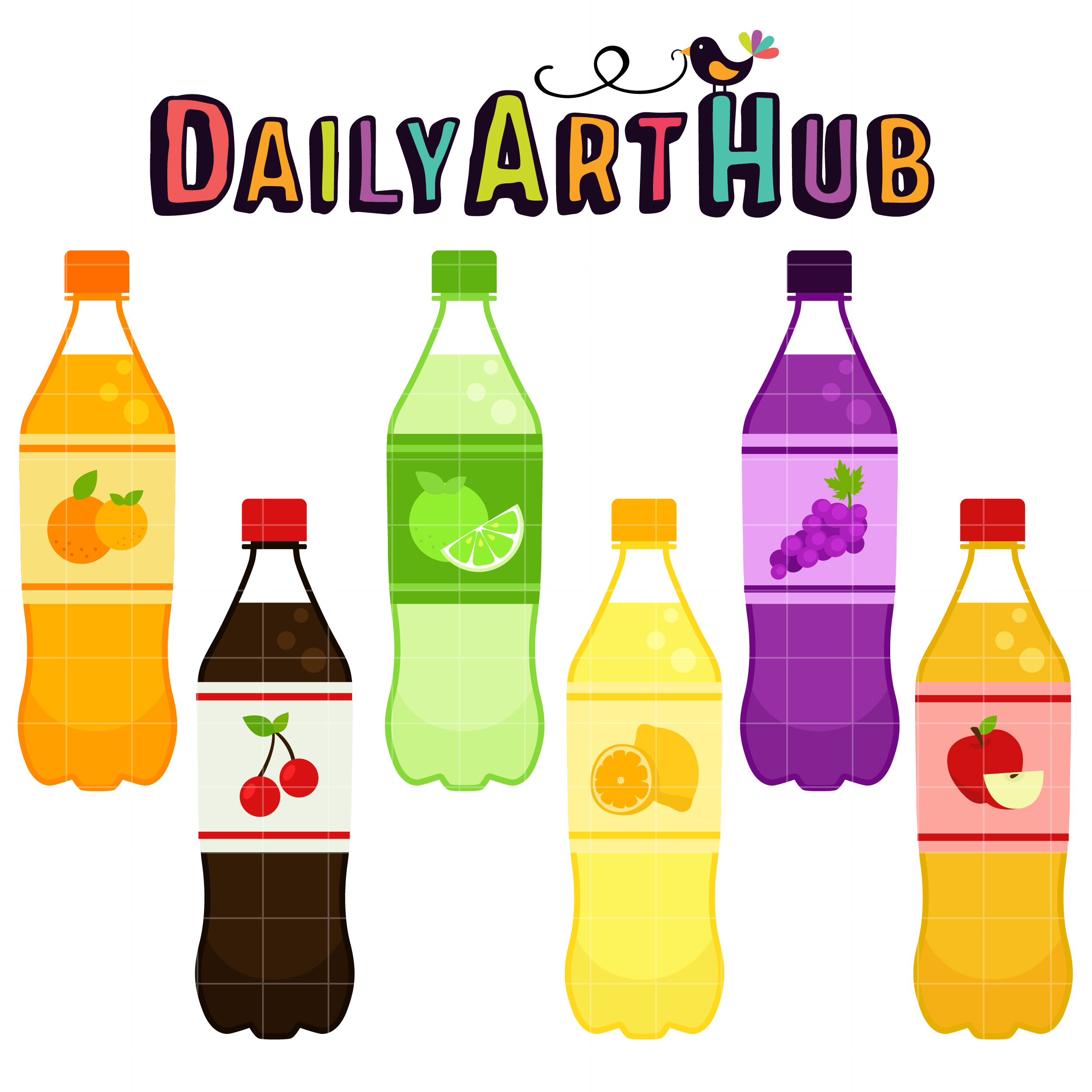 Fruit Sodas Clip Art Set – Daily Art Hub – Free Clip Art Everyday