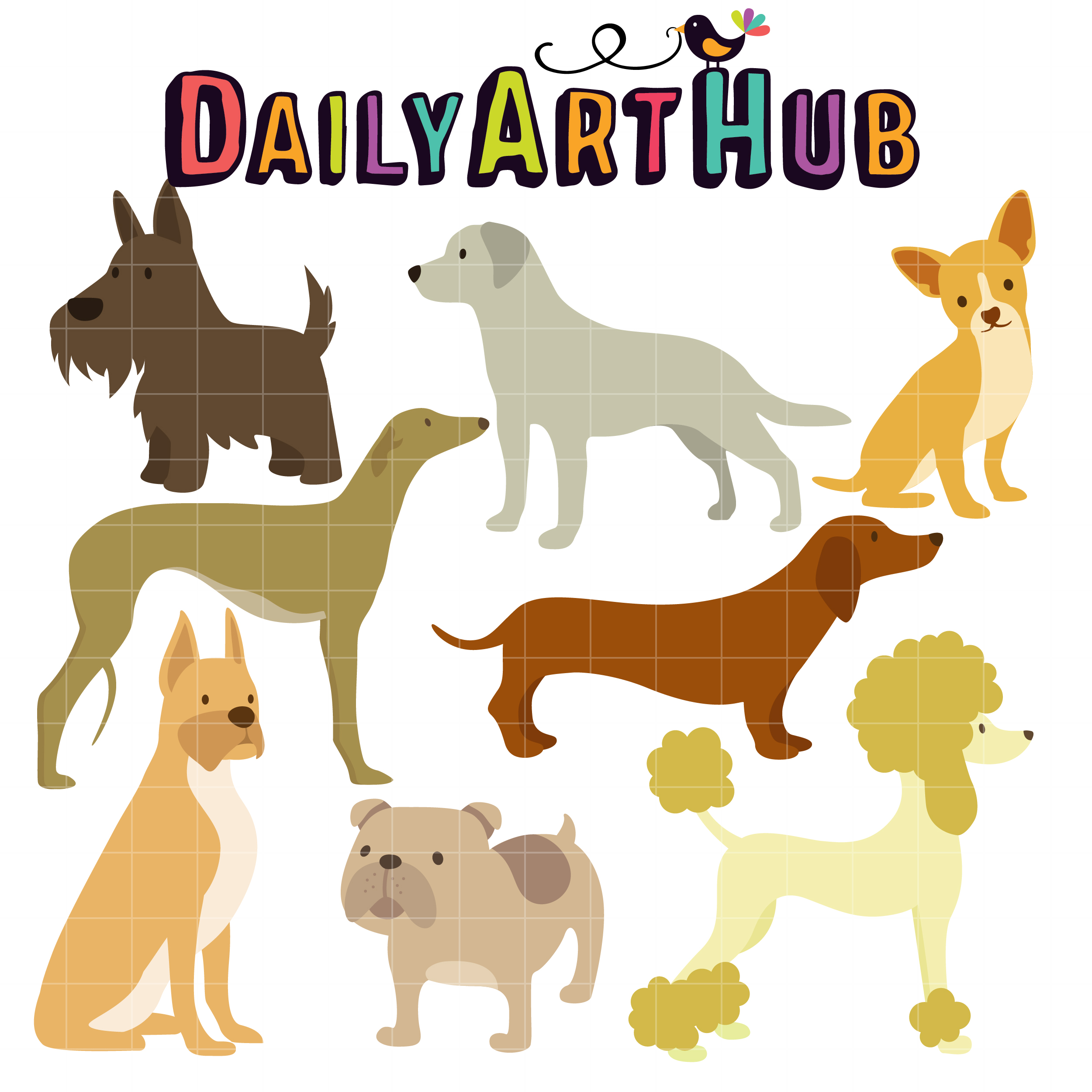 Lovable Dog Breeds Clip Art Set – Daily Art Hub – Free Clip Art Everyday