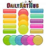 Candy Stripes Labels Clip Art Set – Daily Art Hub // Graphics ...