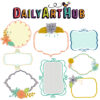 Doodle Floral Frames Clip Art Set – Daily Art Hub // Graphics ...