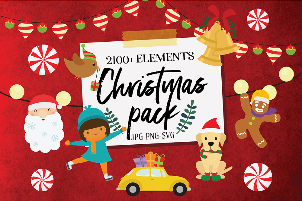 Christmas Stamp Clip Art Set – Daily Art Hub – Free Clip Art Everyday