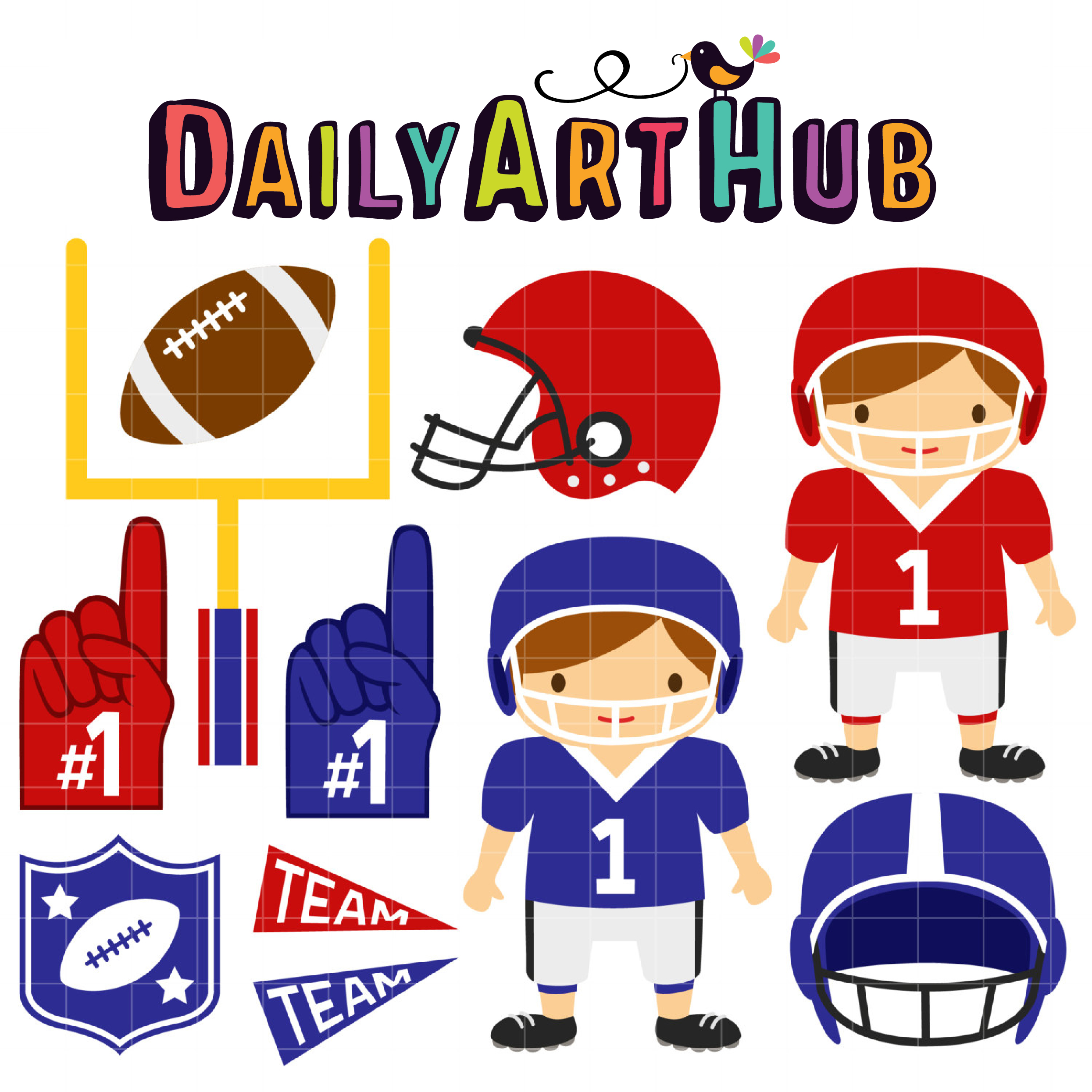 Football Kids Clip Art Set – Daily Art Hub – Free Clip Art Everyday