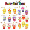Hanging Flowers Clothesline Clip Art Set – Daily Art Hub // Graphics ...