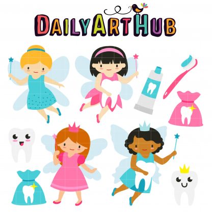 Tooth Fairy Clip Art Set – Daily Art Hub – Free Clip Art Everyday