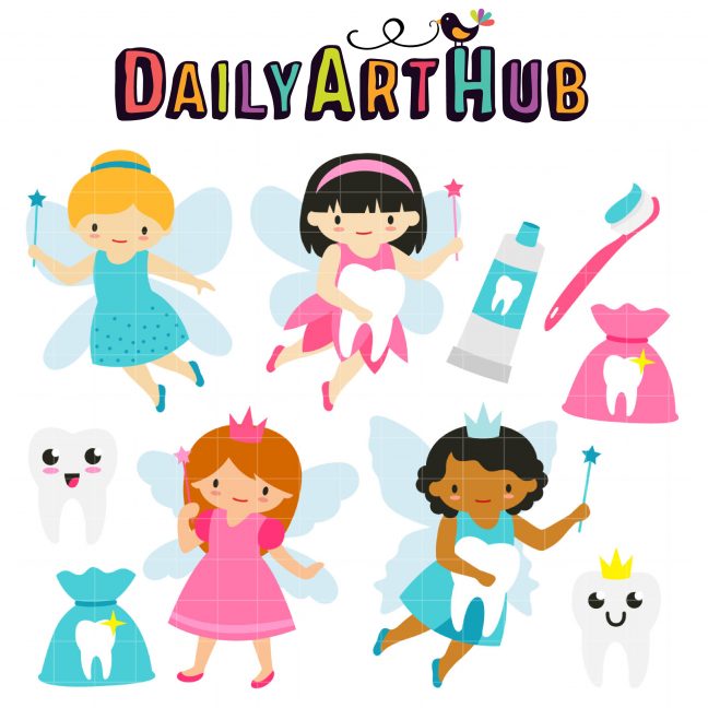 Tooth Fairy Clip Art Set – Daily Art Hub – Free Clip Art Everyday
