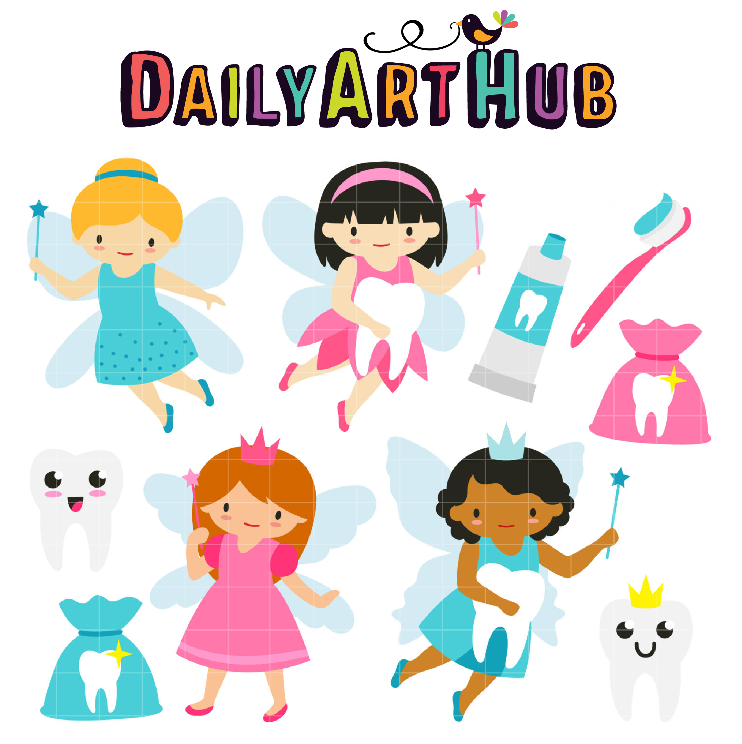 Tooth Fairy Clip Art Set – Daily Art Hub – Free Clip Art Everyday