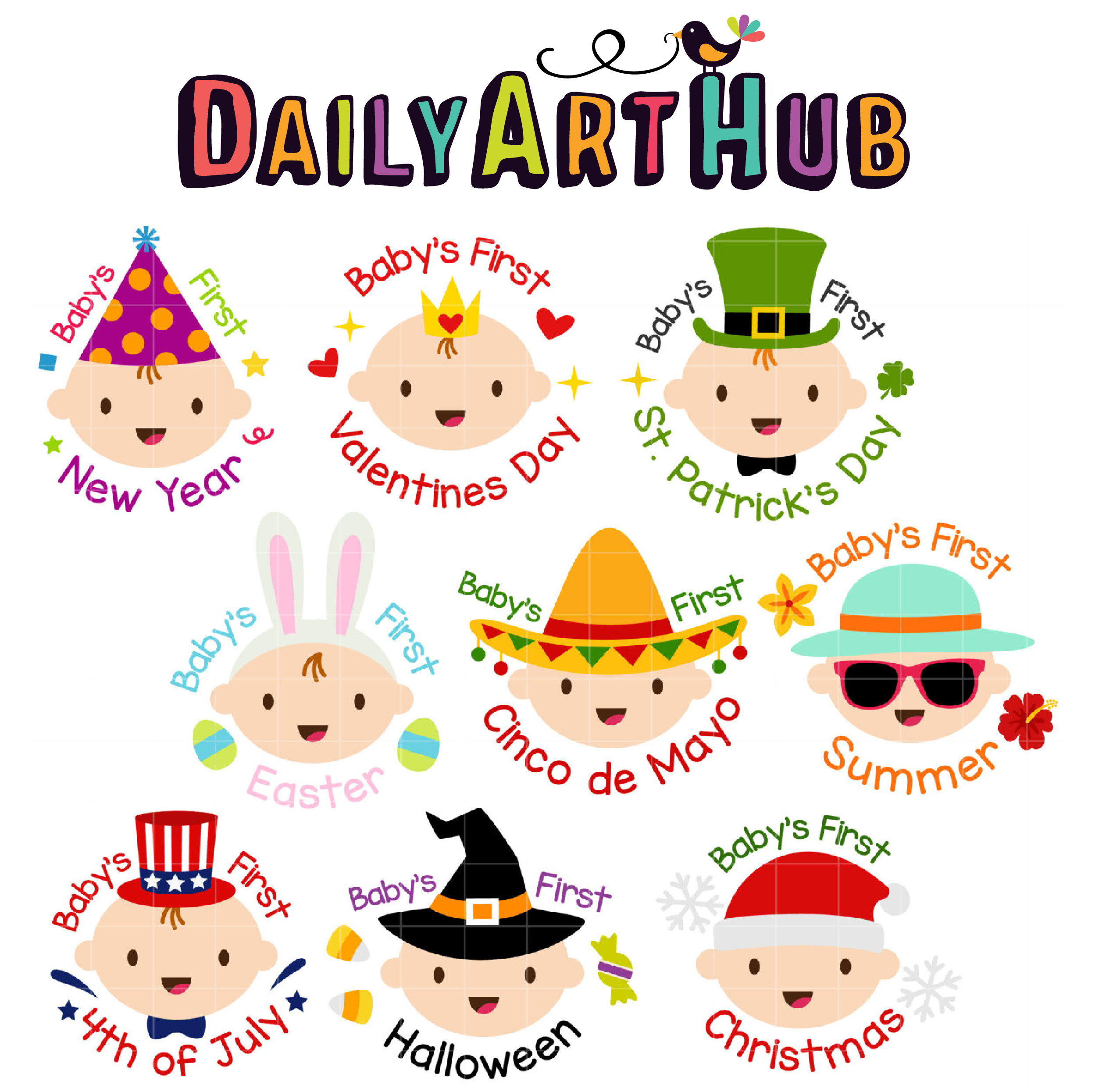 Babys First Holidays Clip Art Set – Daily Art Hub – Free Clip Art Everyday