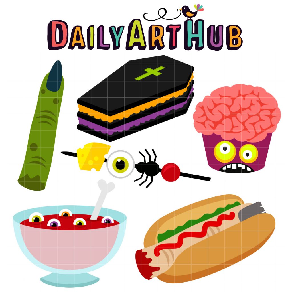 Halloween Party Foods Clip Art Set – Daily Art Hub // Graphics ...