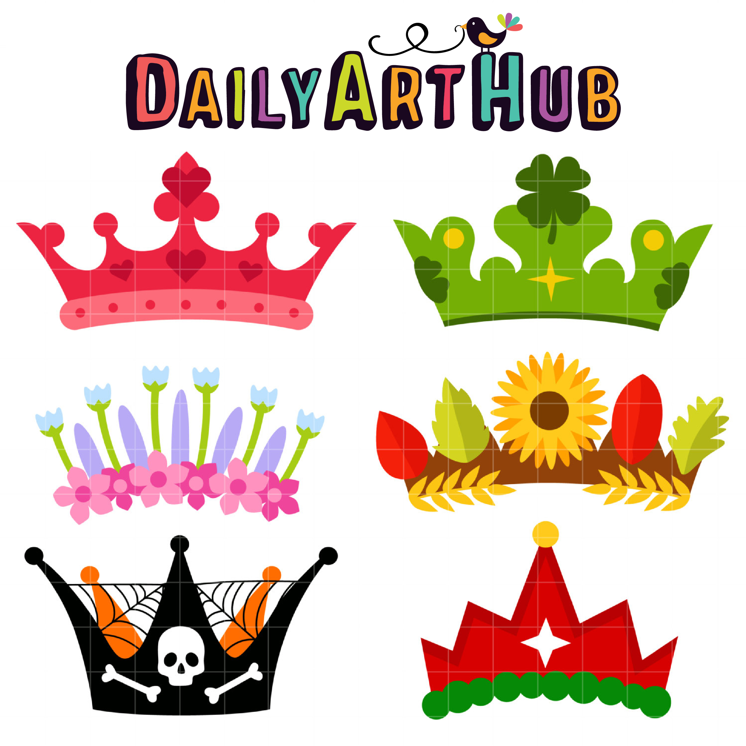 Holiday Crowns Clip Art Set – Daily Art Hub – Free Clip Art Everyday