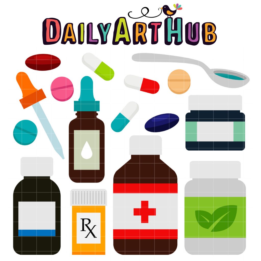 Medicines Clip Art Set – Daily Art Hub // Graphics, Alphabets & SVG