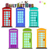 Colorful Phone Booth Clip Art Set – Daily Art Hub // Graphics ...