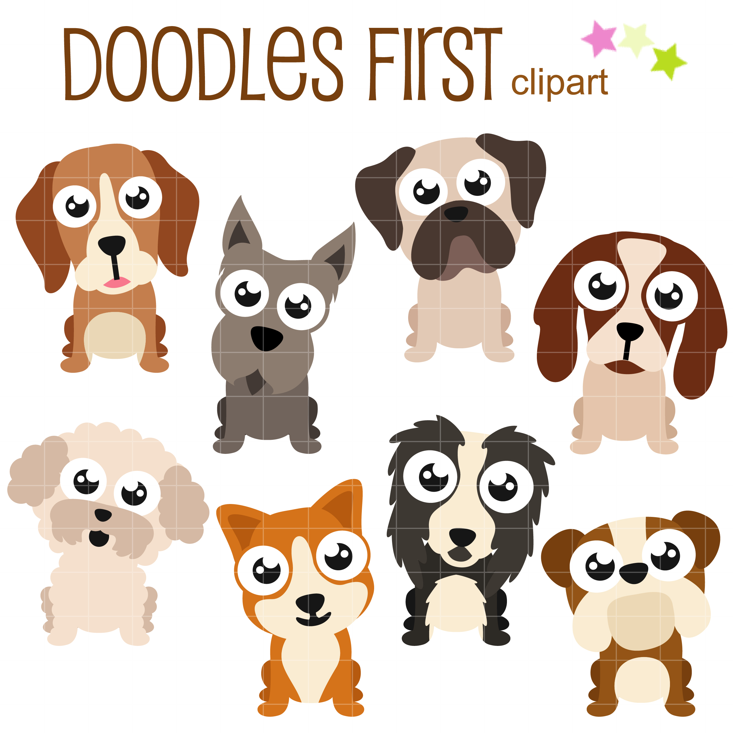 Cute Bobble head Puppies Clip Art Set – Daily Art Hub – Free Clip Art ...