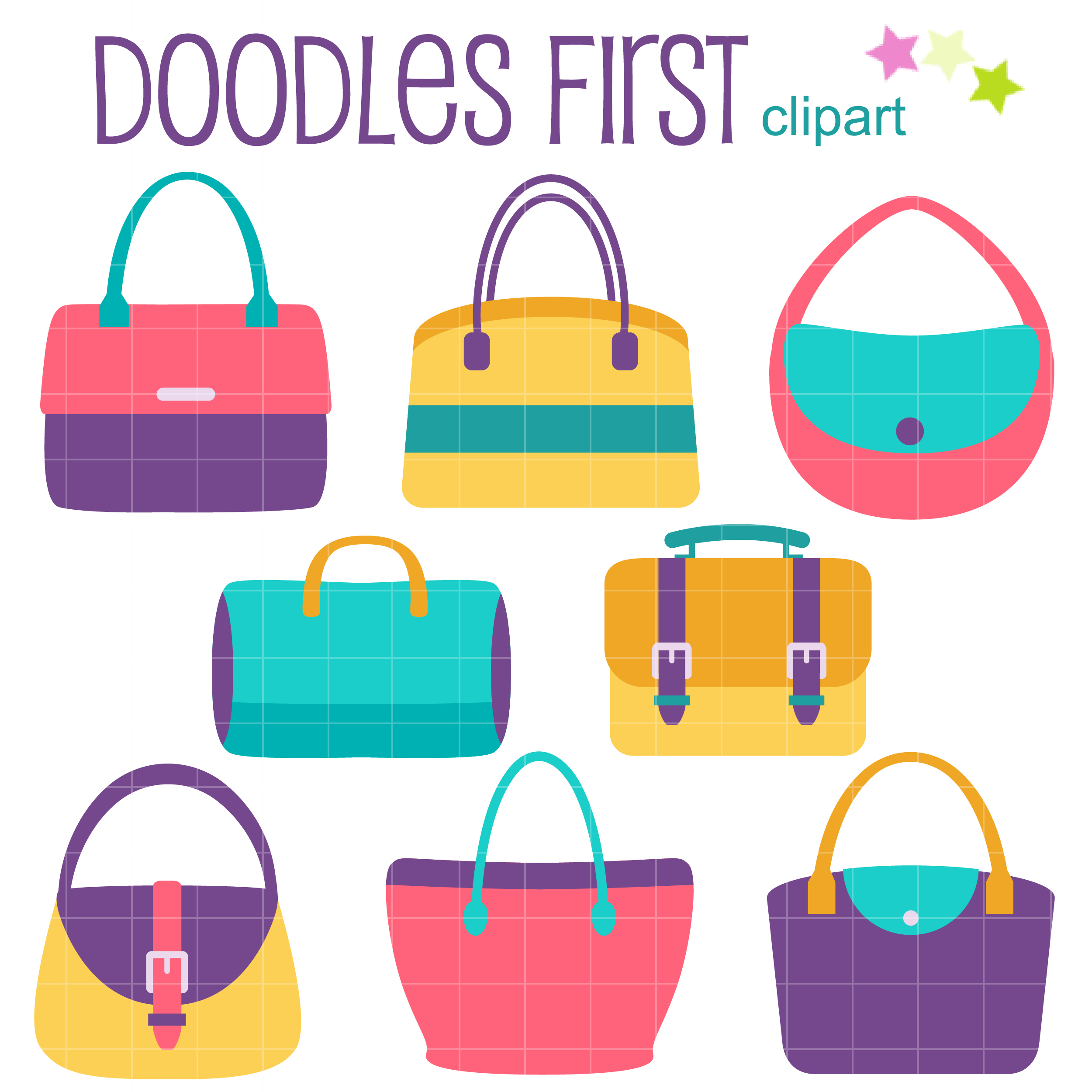 Fashion Bag Clip Art Set – Daily Art Hub – Free Clip Art Everyday