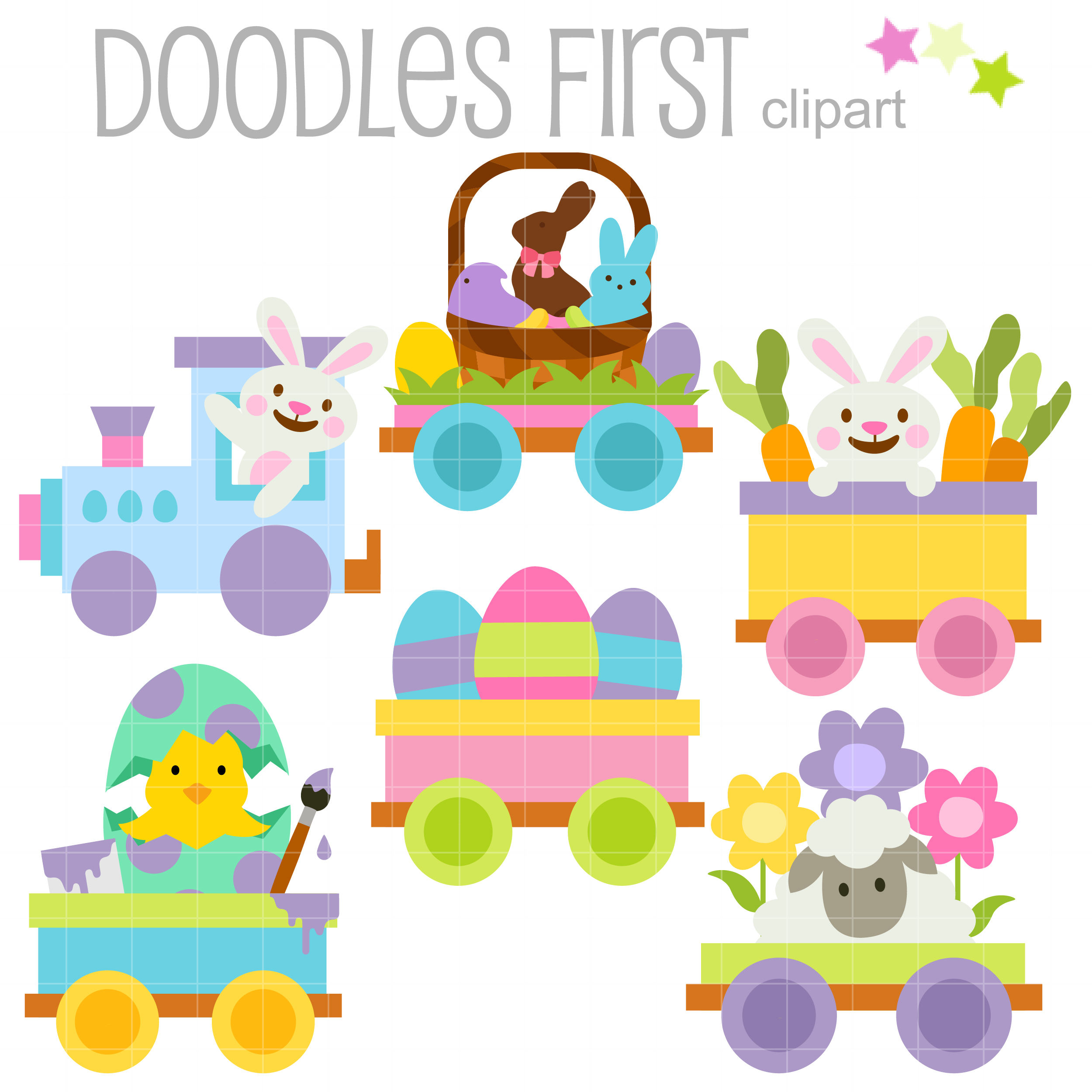 Happy Easter Train Clip Art Set – Daily Art Hub – Free Clip Art Everyday