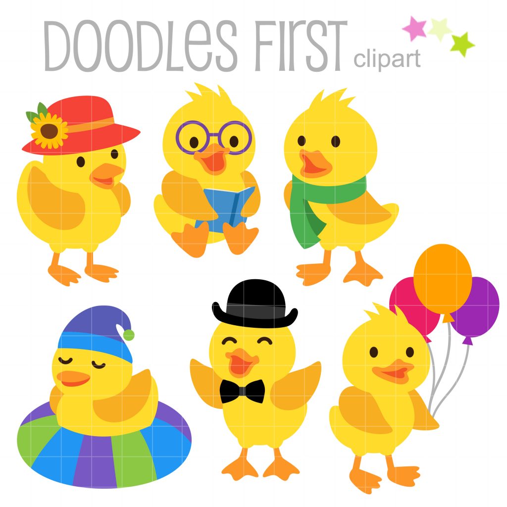 Quirky little Ducks Clip Art Set – Daily Art Hub // Graphics, Alphabets ...