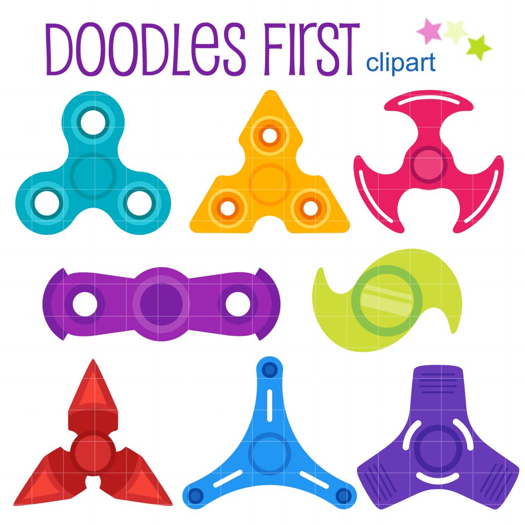 Fidget Spinner Clip Art Set – Daily Art Hub // Graphics, Alphabets & SVG