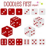 Heart Dice Clip Art Set – Daily Art Hub // Graphics, Alphabets & SVG