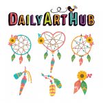 Boho Elements Clip Art Set – Daily Art Hub // Graphics, Alphabets & SVG