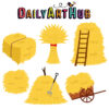 Haystack Clip Art Set – Daily Art Hub – Free Clip Art Everyday