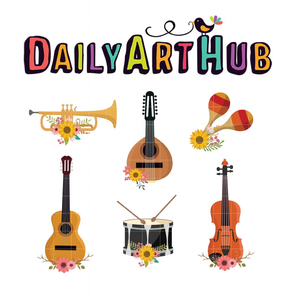Musical Instrument Clip Art Set – Daily Art Hub // Graphics, Alphabets ...