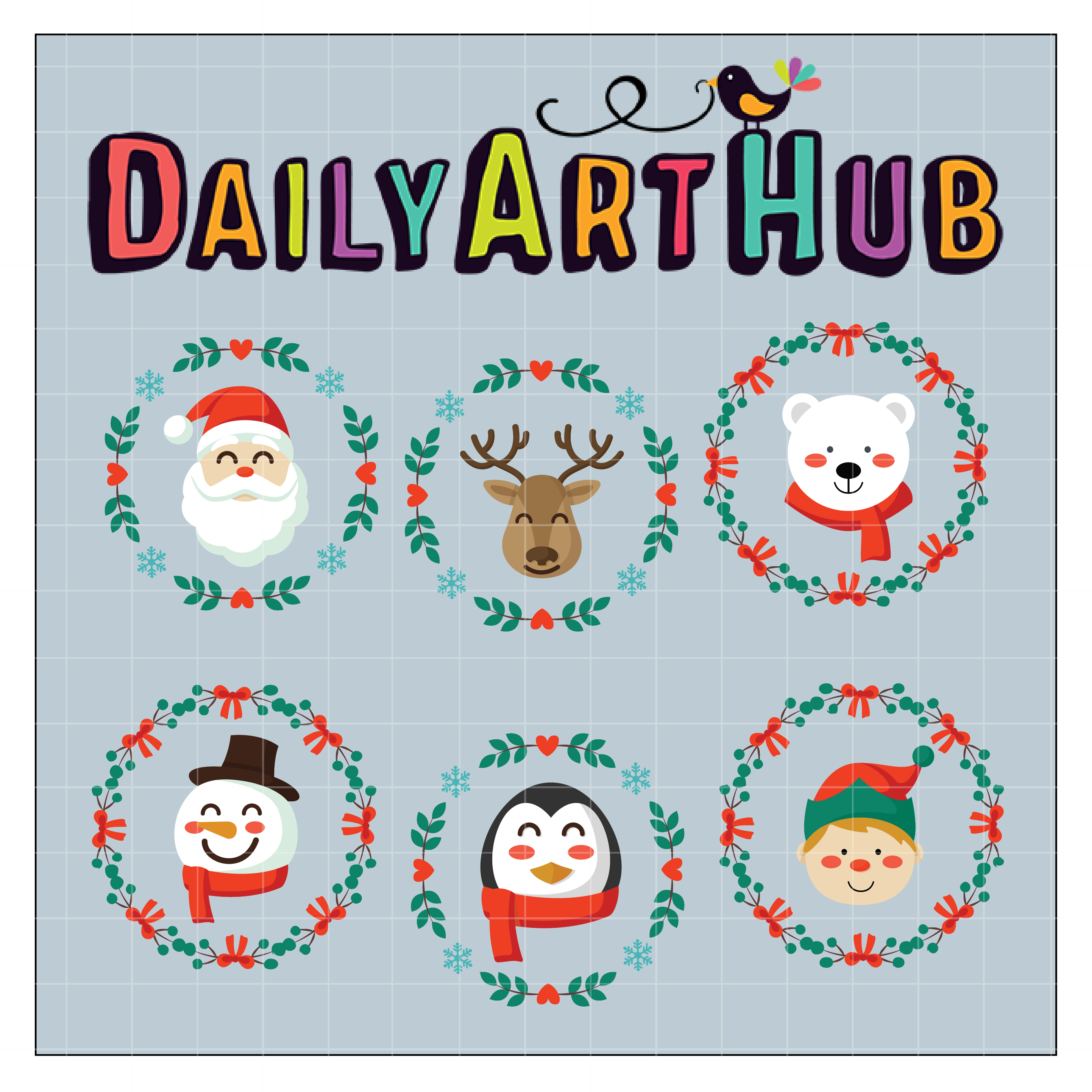 Christmas Frames Clip Art Set – Daily Art Hub – Free Clip Art Everyday
