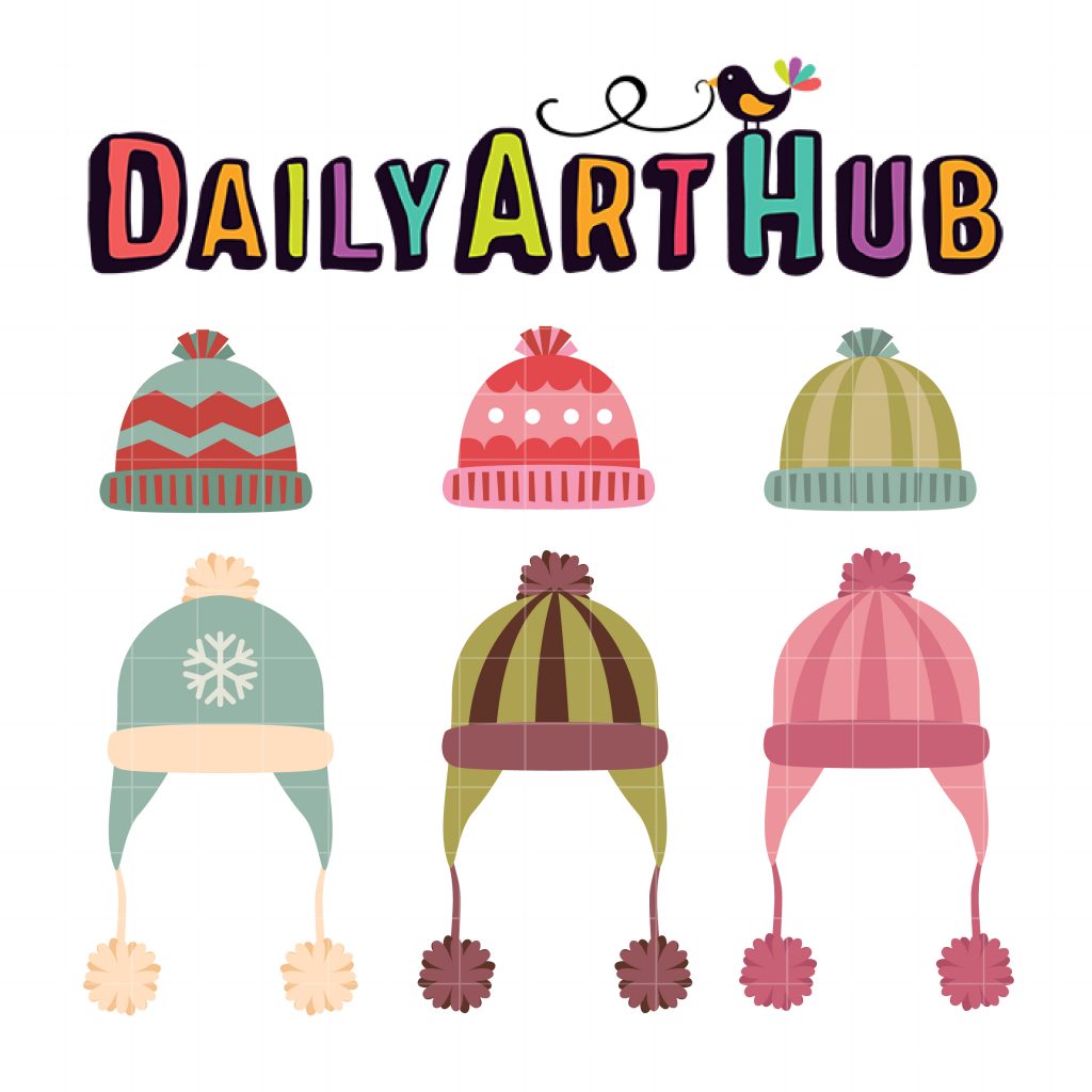 Winter Hats Clip Art Set – Daily Art Hub // Graphics, Alphabets & SVG