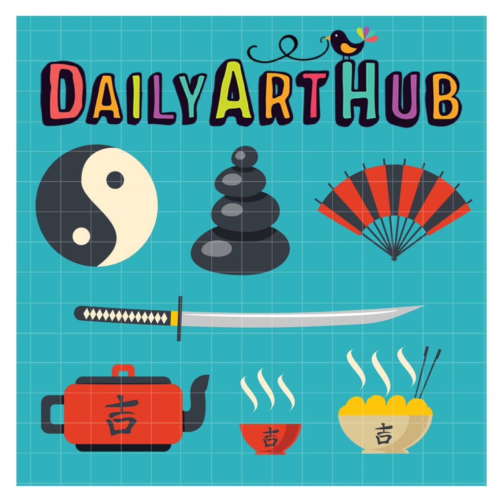 Chinese Things Clip Art Set – Daily Art Hub // Graphics, Alphabets & SVG