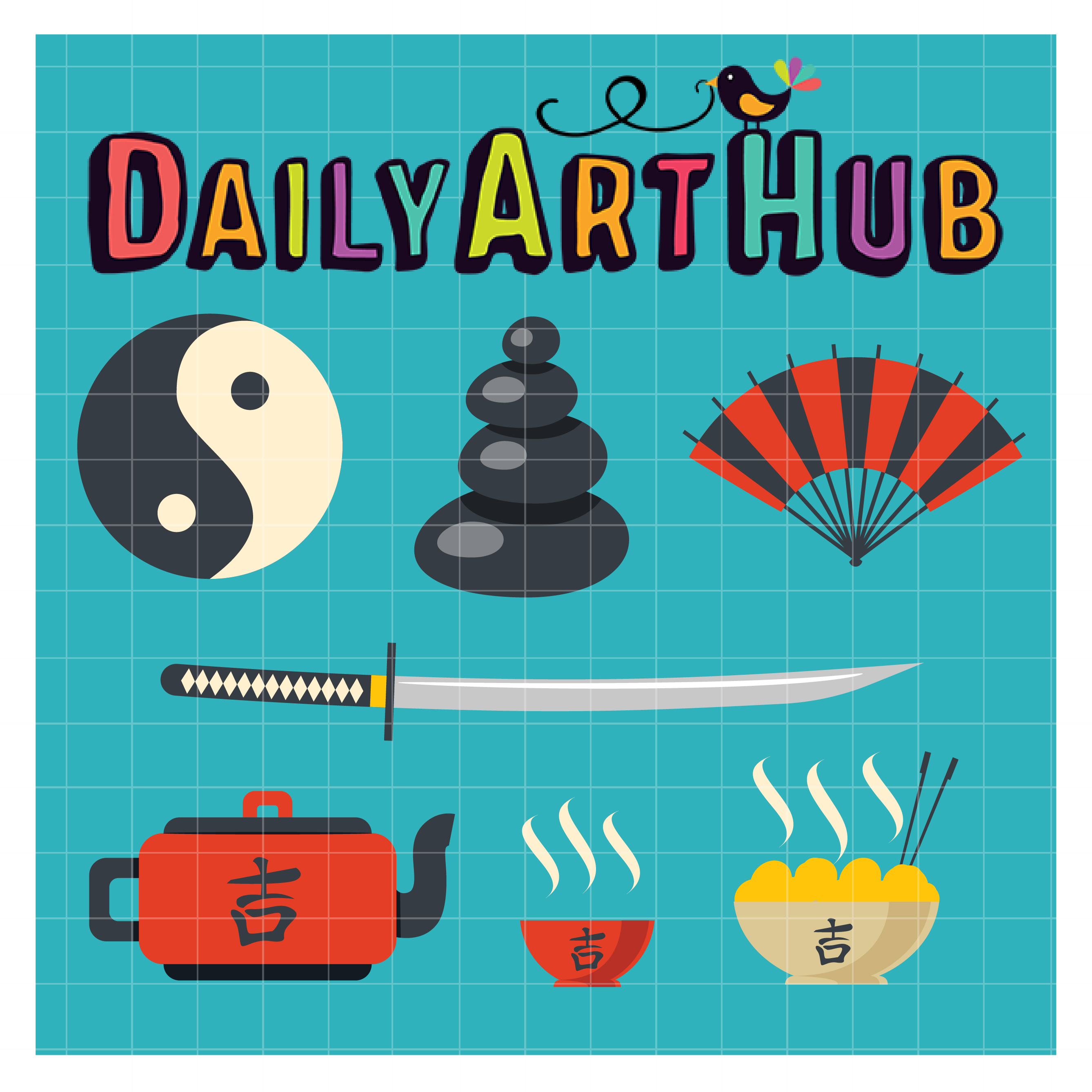 Chinese Things Clip Art Set – Daily Art Hub – Free Clip Art Everyday