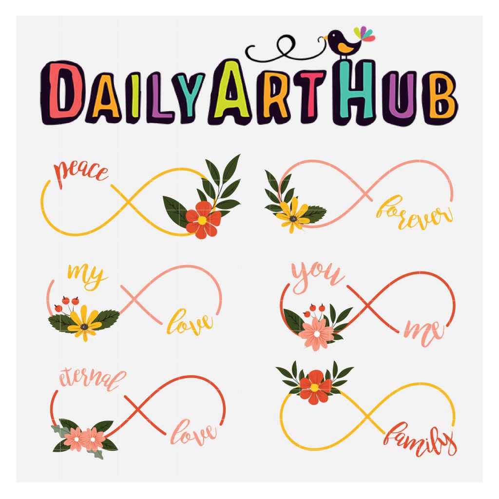 Delicate Infinity Symbol Clip Art Set – Daily Art Hub // Graphics ...