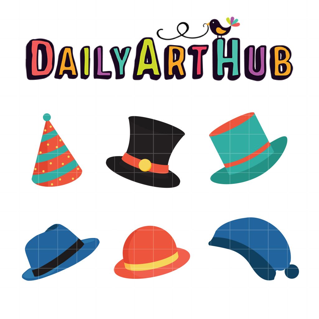 Hats Collection Clip Art Set – Daily Art Hub // Graphics, Alphabets & SVG