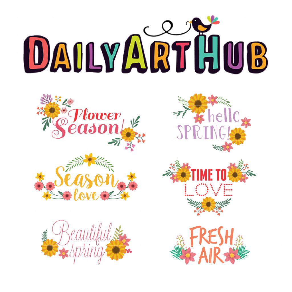 Spring Time Collection Clip Art Set – Daily Art Hub // Graphics ...