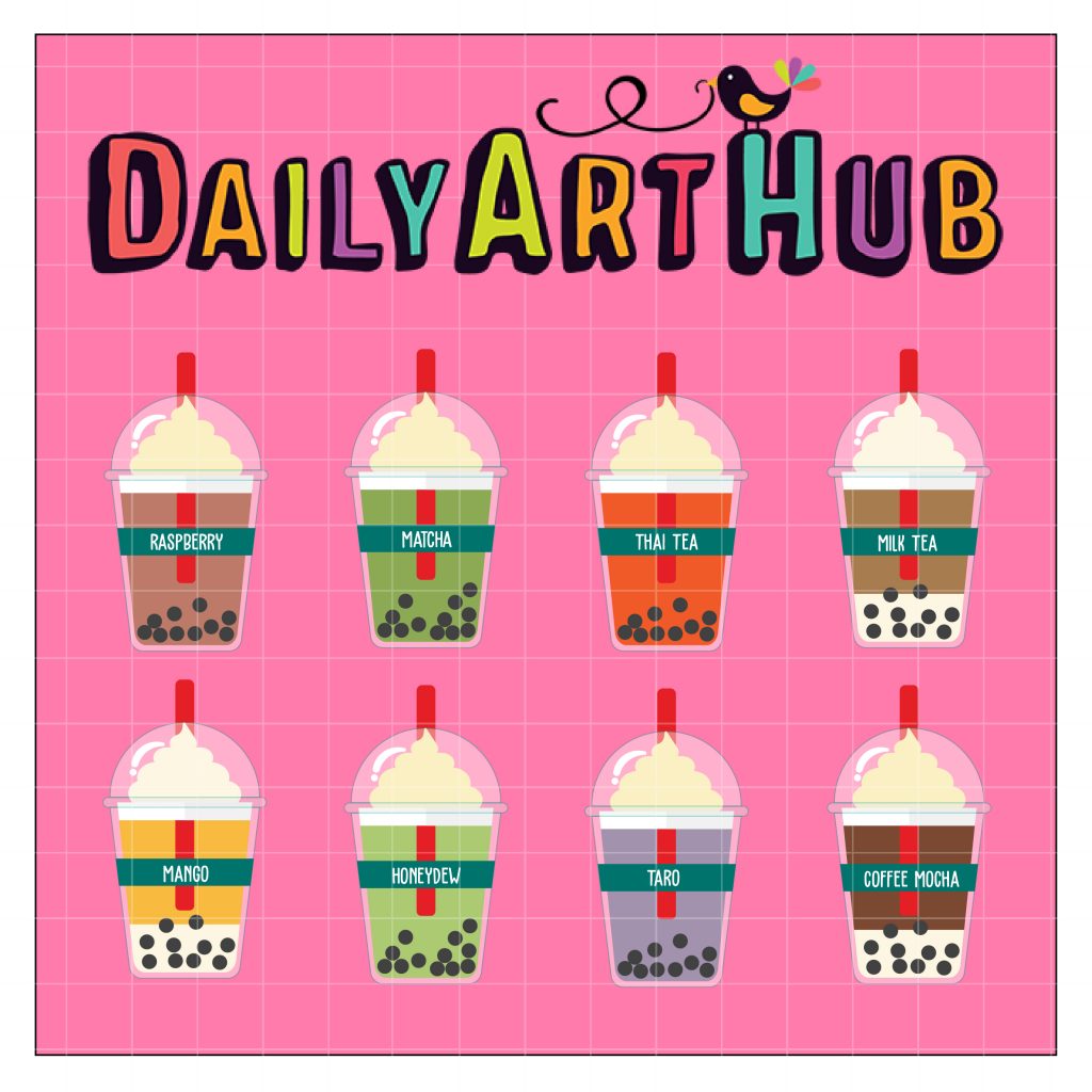 Bubble Tea Collection Clip Art Set – Daily Art Hub // Graphics ...
