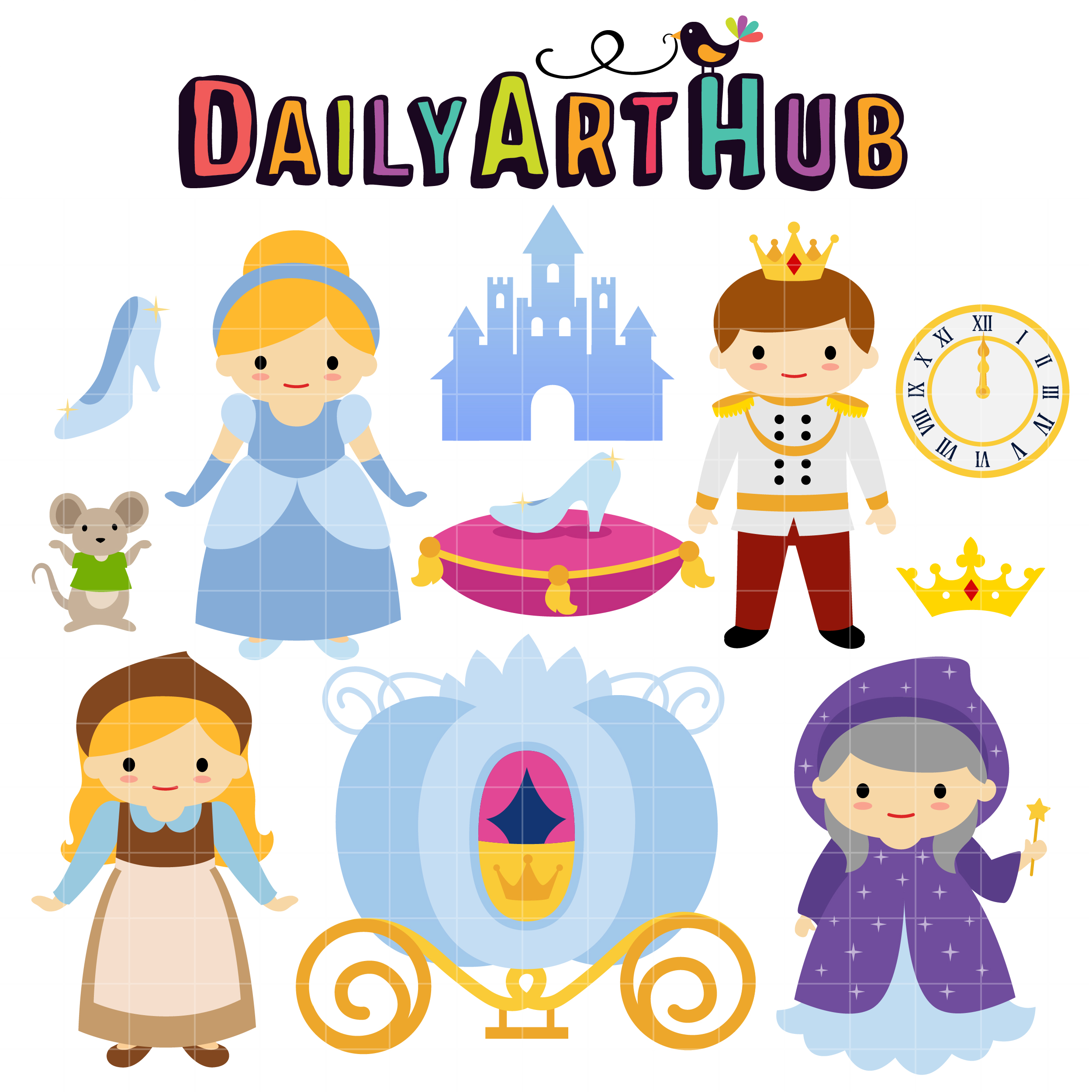 Cinderella Clip Art Set – Daily Art Hub – Free Clip Art Everyday