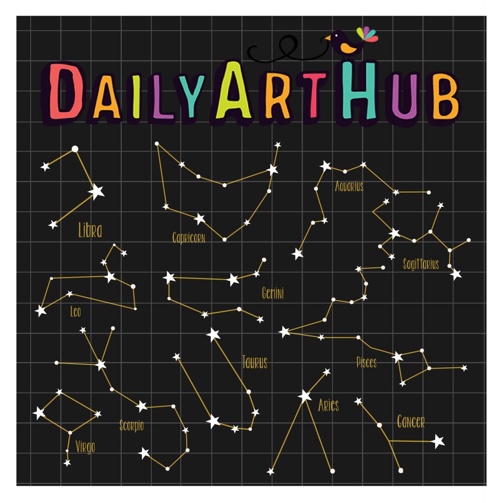 Constellation Clip Art Set – Daily Art Hub // Graphics, Alphabets & SVG