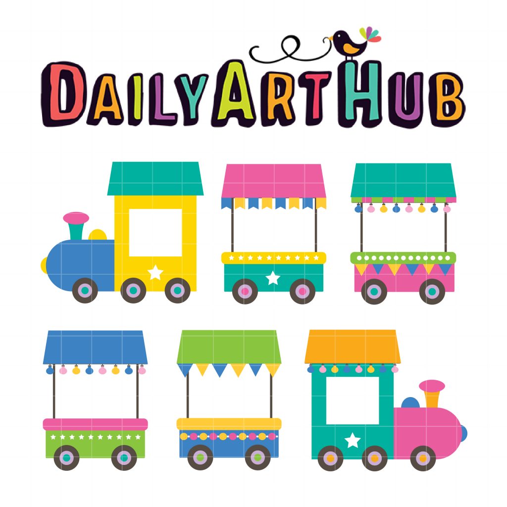 Cute Train Collection Clip Art Set – Daily Art Hub // Graphics ...