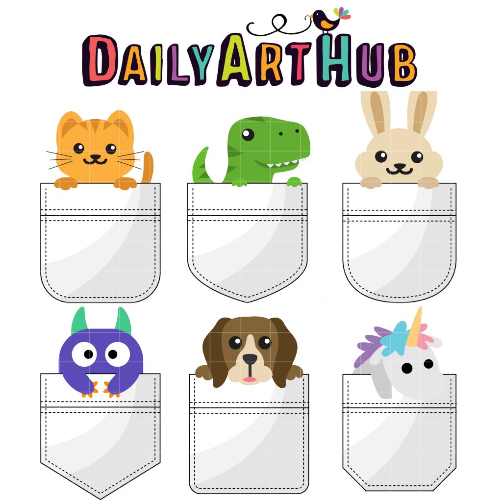 Pocket Animal Pals Clip Art Set – Daily Art Hub // Graphics, Alphabets ...