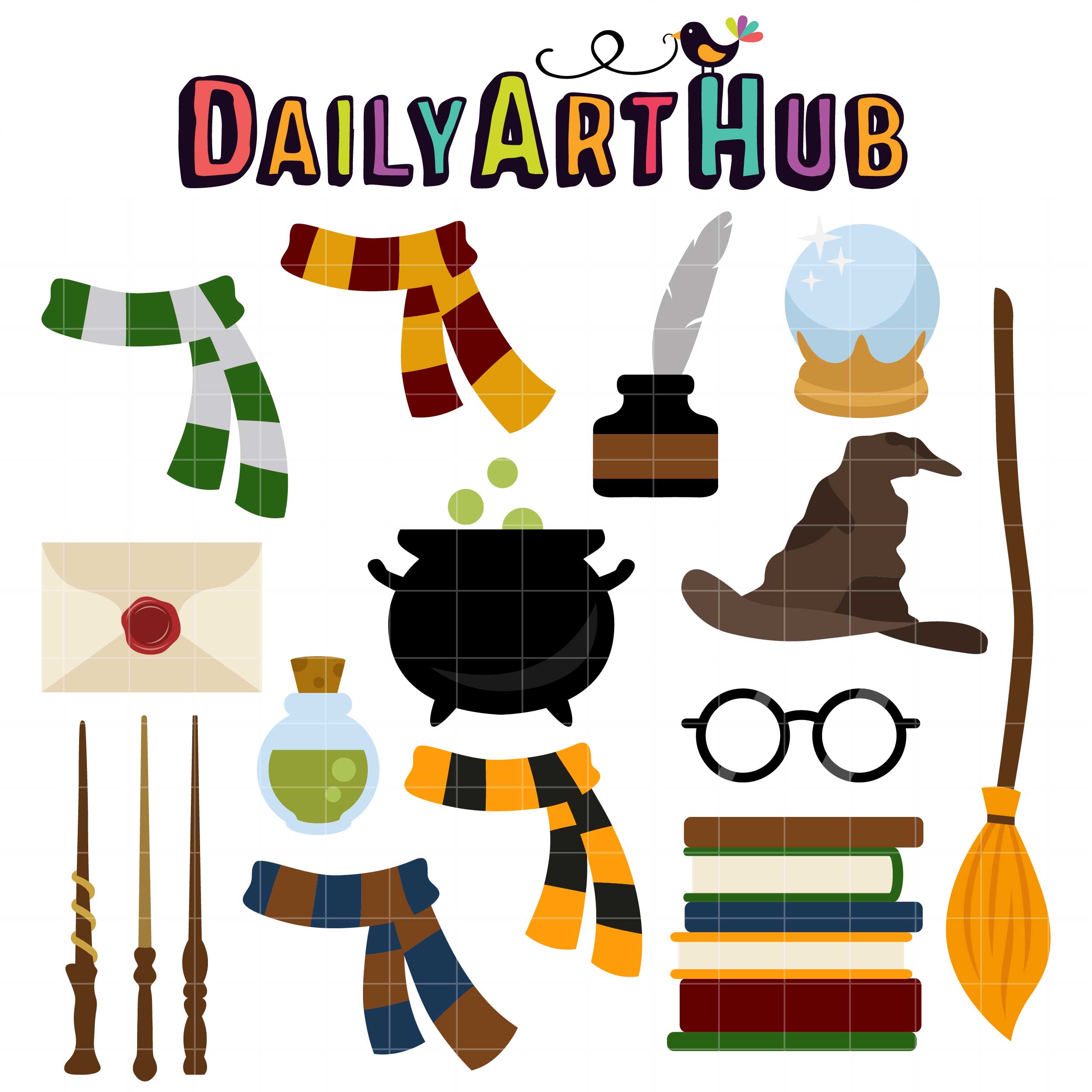 Wizard School Clip Art Set – Daily Art Hub – Free Clip Art Everyday
