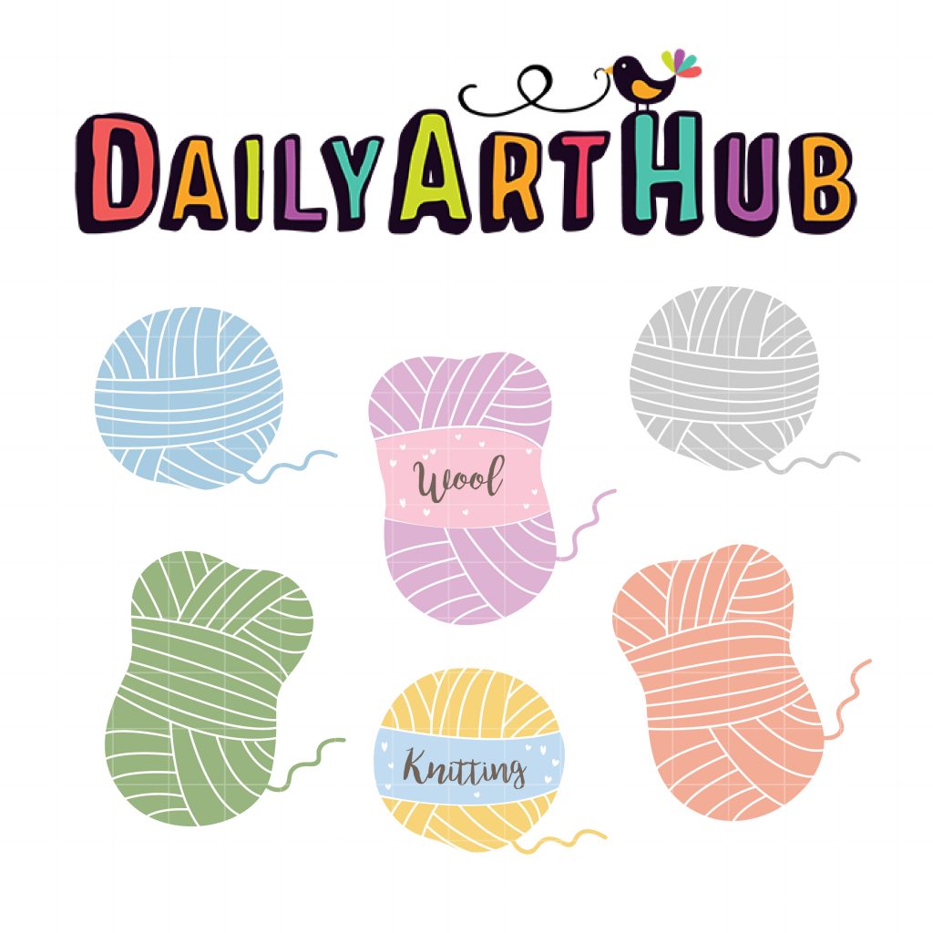 Colorful Yarn Balls Clip Art Set – Daily Art Hub // Graphics, Alphabets ...
