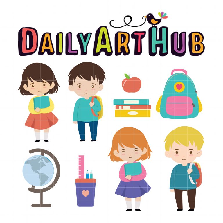 Back To School Clip Art Set – Daily Art Hub // Graphics, Alphabets & SVG