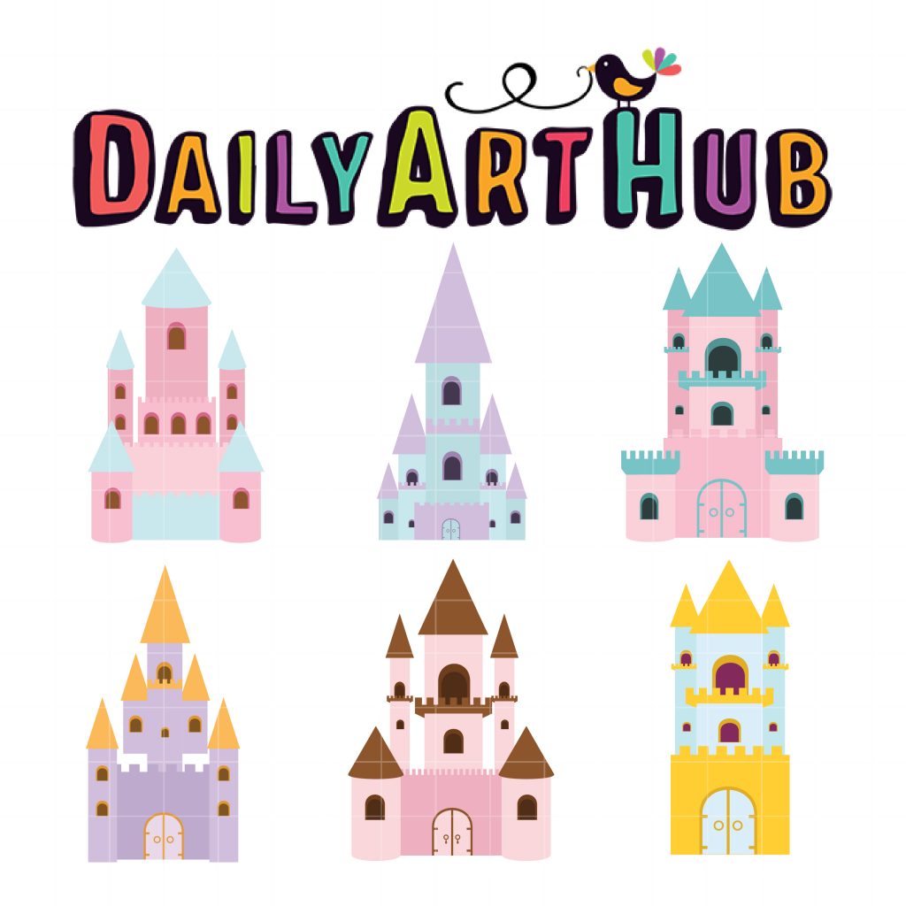Princess Castle Clip Art Set – Daily Art Hub // Graphics, Alphabets & SVG